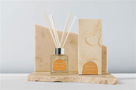 Illustrated Packaging Reed Diffuser And Candle Melissa Fujita Reed