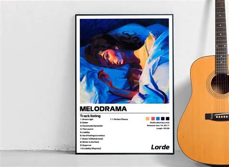 Lorde Melodrama Minimalist Album Cover Poster Music Print