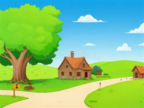 3d Animation Forest Scene With Various Forest Trees Stock Illustration 3d Animation Forest Scene With Various Forest Trees Stock Illustration