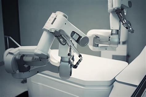 Premium Ai Image Robotic Arm Administering Anesthesia With Precise Steady Movements Created
