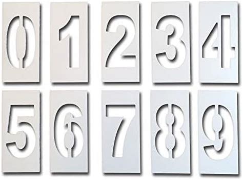 Individual Curb Painting Stencils 4 Inch Numbersletters Flexible