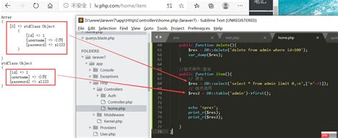 Laravel链式查询first方法，原生sql增删改查 Laravel 57课915 前端 Phpcnblog