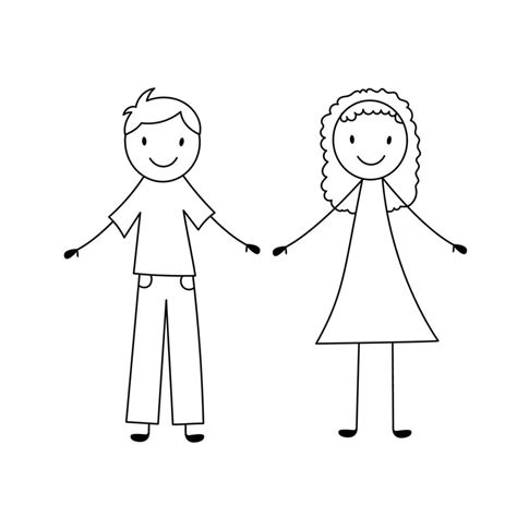 Girl And Boy Stick Figure Holding Hands Girl And Boy Stick Figure Holding Hands