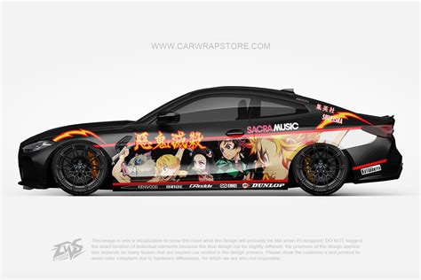 Kamado Tanjirounezuko Demon Slayer Itasha Anime Car Wrap 57 Off