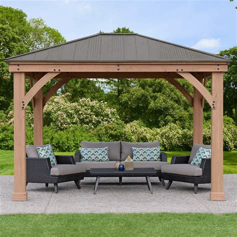12 X 14 Grand Gazebo With Aluminum Roof Costco