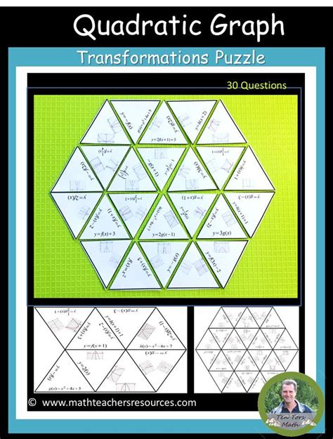 Quadratic Graph Transformations Activity Match And Create Graphs