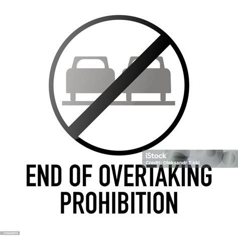 추월 금지 의 끝 정보 및 경고 알림 및 주의 현실적인 도로 교통 도로 표지판 학습 교육 운전 과정 라이센스 아이콘흰색 배경에 고립 된 벡터 그림 컬렉션에서 개념에 대한