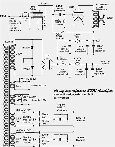 The New Reference 300b Amplifier Electronic Schematics Amplifier