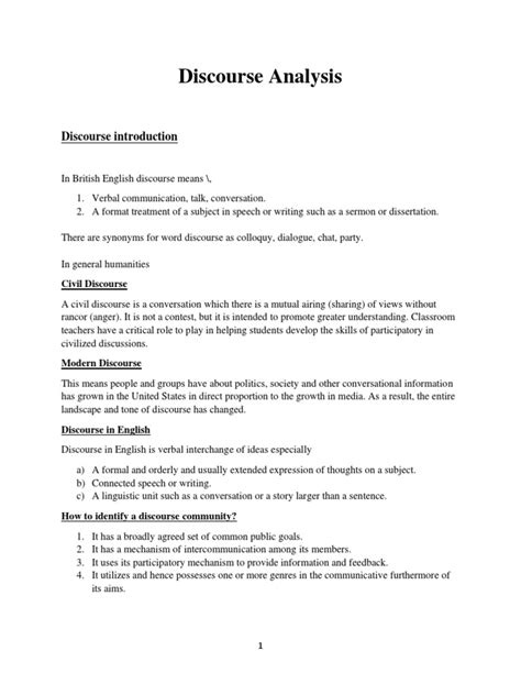 discourse analysis 5 pdf pdf discourse analysis