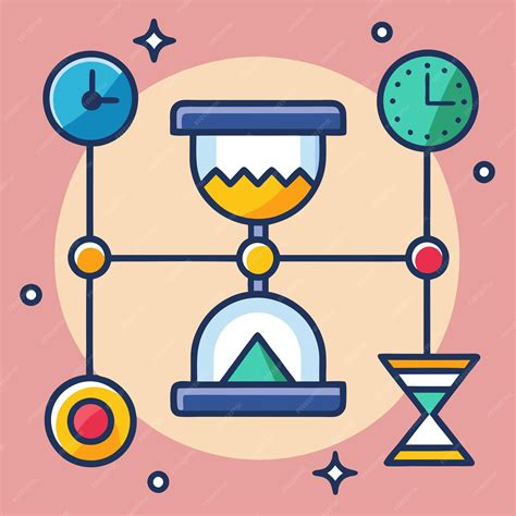 Structured Timeline Clip Art Icon For Project Management Premium Ai