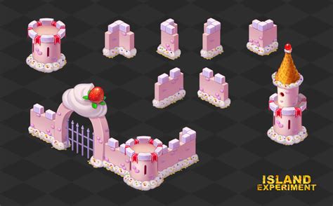 Artstation Isometric Game Assets Daria Unicorn Princess Game