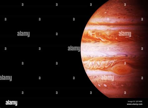 Planet Jupiter On A Dark Background Elements Of This Image Furnished