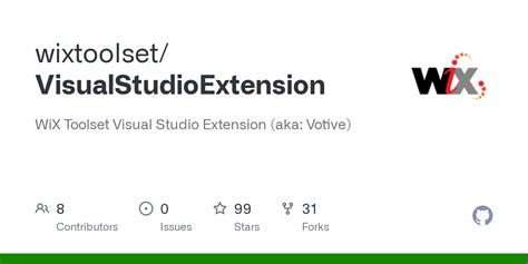 GitHub Wixtoolset VisualStudioExtension WiX Toolset Visual Studio Extension Aka Votive