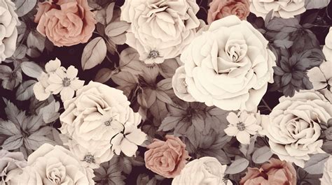 유행 손으로 그린 텍스처 장미를 특징으로 하는 추상 꽃 원활한 패턴 오래된 패턴 빈티지 패턴 원활한 질감 배경 일러스트 및 사진 무료 다운로드 Pngtree