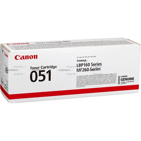 Картридж черный Canon 051 для i-SENSYS LBP162dw, MF 264dw, MF267dw, MF269dw