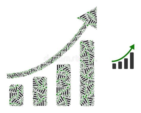 Positive Trend Recursion Mosaic Of Positive Trend Items Stock Vector