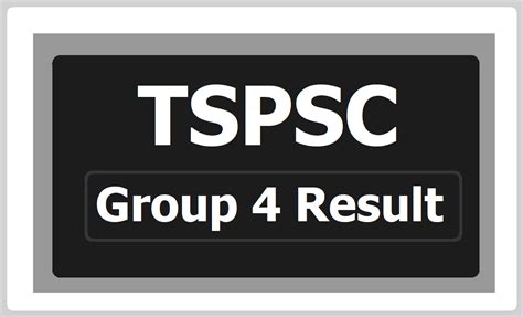 TSPSC Group Merit List Result Selection List Download From Tspsc Gov In