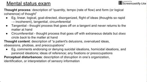 Decoding Mental Status Exam Descriptors Understanding Psychological