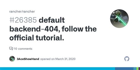Default Backend 404 Follow The Official Tutorial · Issue 26385