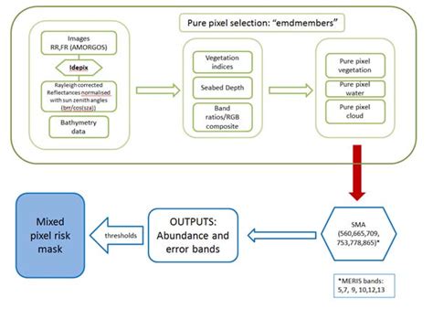 Flowchart Of The Mixed Pixel Methodology The Spectral Mixture Analysis Download Scientific