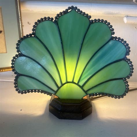Stained Glass Shell Lamp