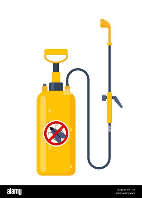 Yellow Pressure Sprayer Of Chemical Insecticide Pest Control And