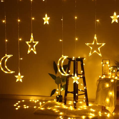 Moon Star Lamp Led Lamp String In Christmas Lights Grandado