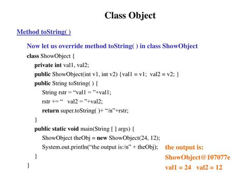 Ppt Class Object Powerpoint Presentation Free Download Id727925
