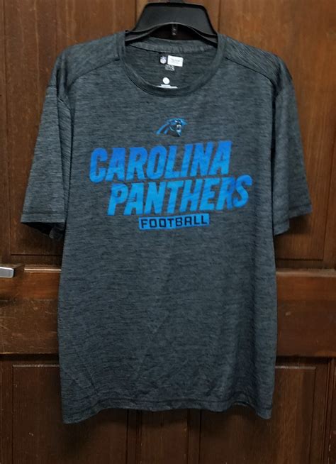 Nfl Team Apparel Tx3 Cool Gray Carolina Panthers Athletic T Shirt Size