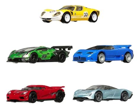 Hot Wheels Premium 5 Pack Coches Deportivos 164 Metal Mercadolibre