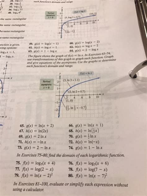 solved g x log x 1 g x log x 2 h x log
