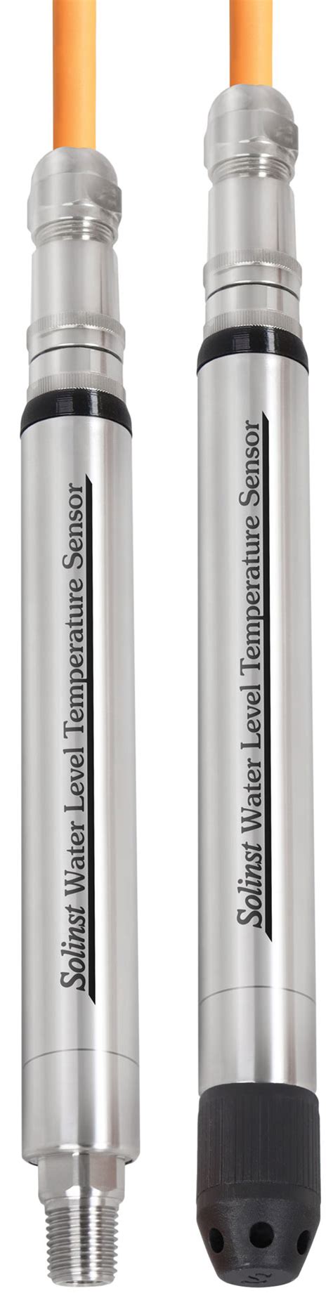 Solinst 301 Water Level Temperature Sensor Vertical View With Cap And Wihout Cap Showing Npt Thread