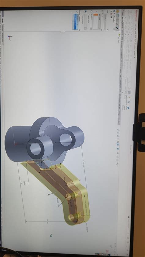 Extrude Next To Curved Surface R Solidworks