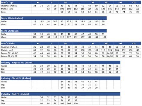 Helly Hansen Size Chart