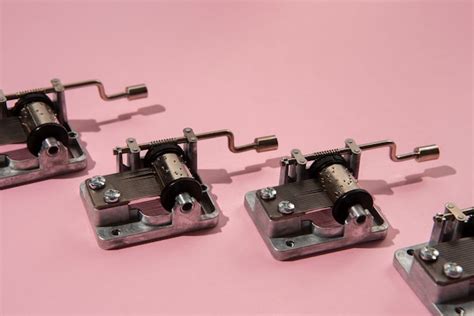 Premium Photo View Of Tiny Music Boxes Collection