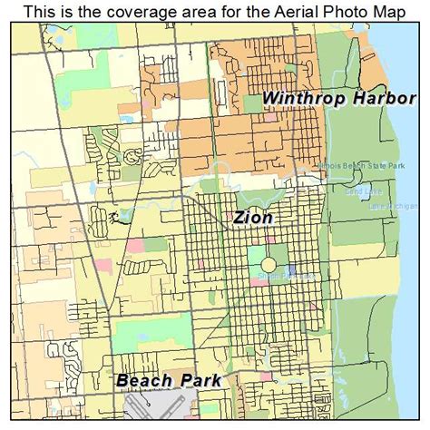 Aerial Photography Map Of Zion Il Illinois