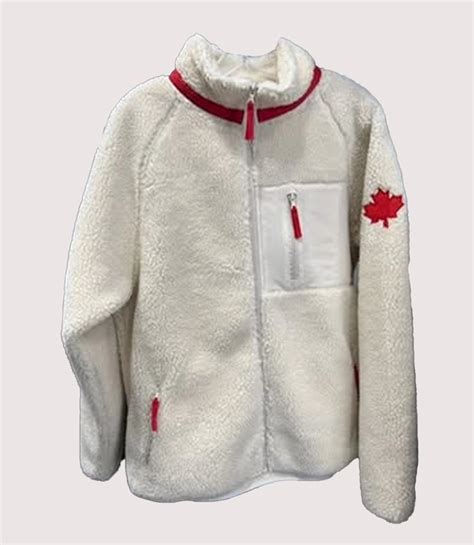 Shop Canada X Heated Rivalry Zip Up Fleece Jacket