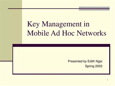 Ppt Key Management In Mobile Ad Hoc Networks Powerpoint Presentation