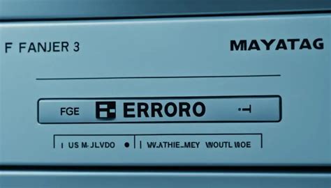 How To Fix Maytag Washer F8 E3 Error Code