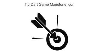 Tip Dart Game Monotone Icon In Powerpoint Pptx Png And Editable Eps Format PPT Sample