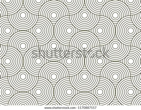 Linear Vector Pattern Linear Circle Shape Stock Vector Royalty Free