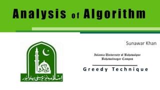 Greedy Algorithm PPT