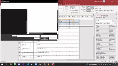 ms access data mahasiswa youtube