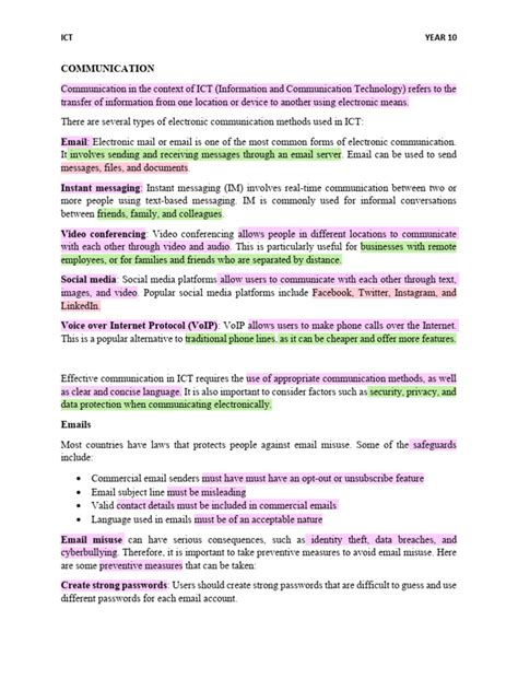 Year 10 Ict 3rd Term E Note Pdf World Wide Web Internet And Web