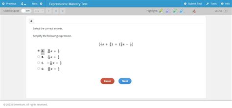 Solved Select The Correct Answer Simplify The Following