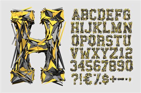 Transformer Font On Yellow Images Creative Store 103719
