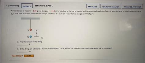 Solved 1 [ 75 Points] Details Sercp11 15 2 P 004 My Notes