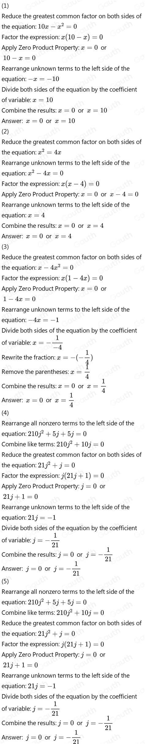 Solved B Solve The Following Equations Using Quotient Rule Show Your
