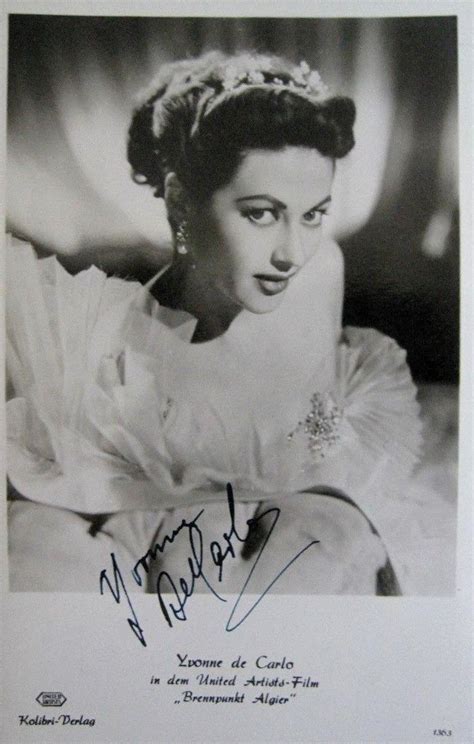 Yvonne De Carlo Signed Photo The Munsters Mclintock Ten Commandments Salome 1795801499