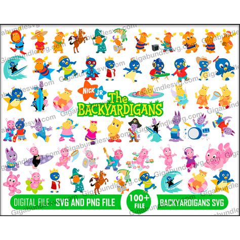 The Backyardigans Svg Bundle Backyardigans Clip Art Uniqua Inspire